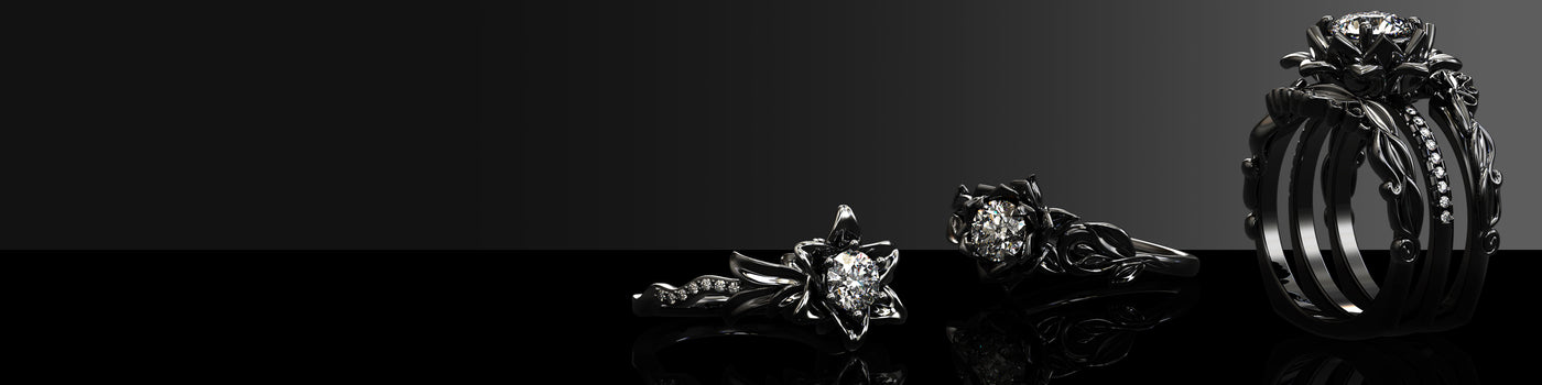 Unique Matching Wedding Bands & Engagement Rings - Vidar Boutique