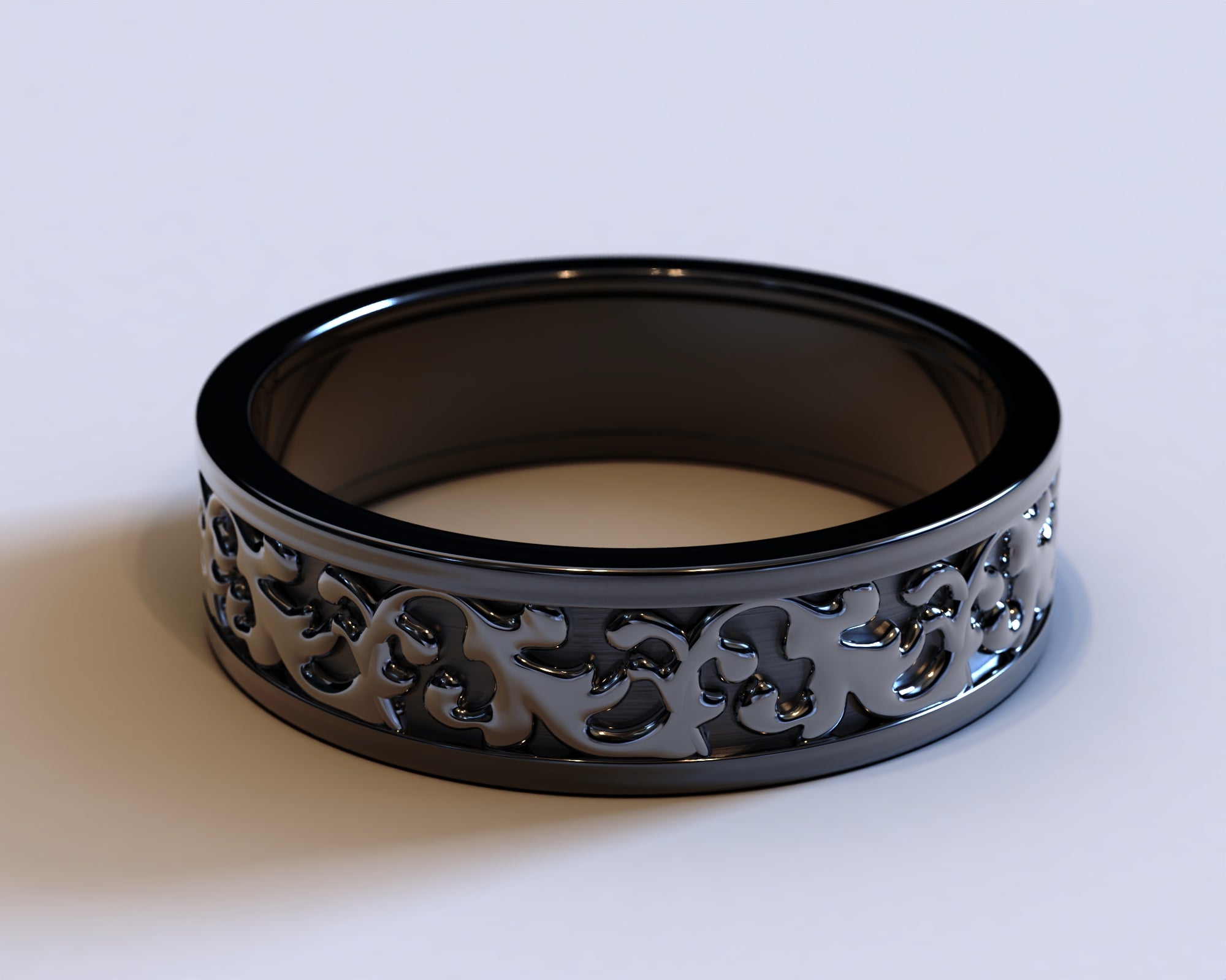 Black Gold Matching Wedding Bands His And Hers│Vidar Boutique