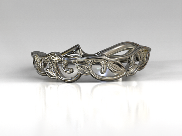 Unique Lotus Flower Wedding Ring│Vidar Boutique