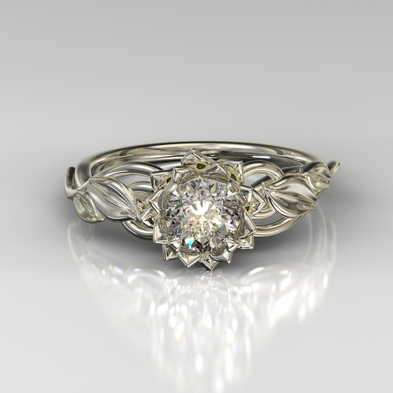 Diamond Flower Rings - Vidar Boutique