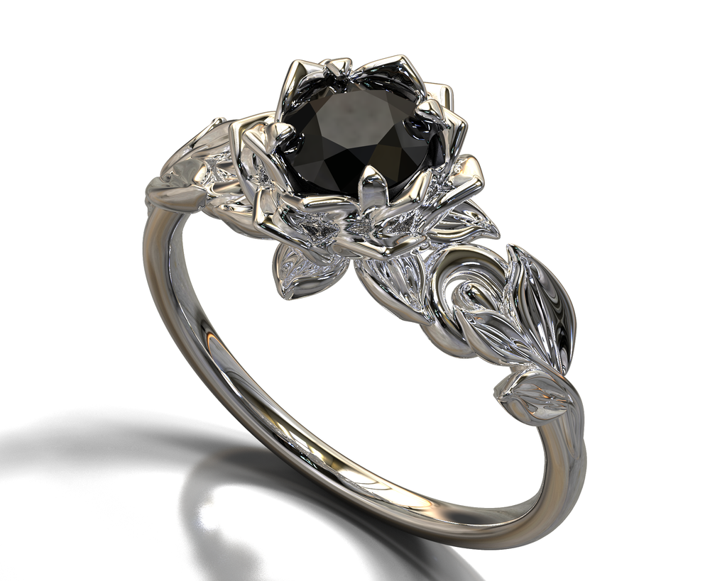 Black diamond lotus ring store